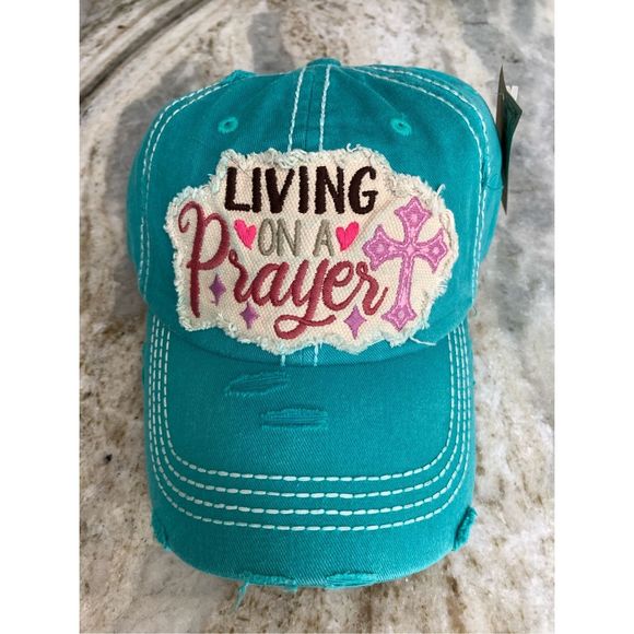 independent | Accessories | Baseball Cap Turquoise Cross Prayer | Poshmark